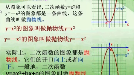 【还原课堂】苏科版数学九年级5.2.1 二次函数的图像和性质1