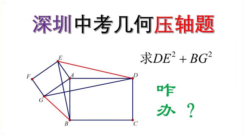 中考数学压轴题没有思路?只需要这个模型轻松解决
