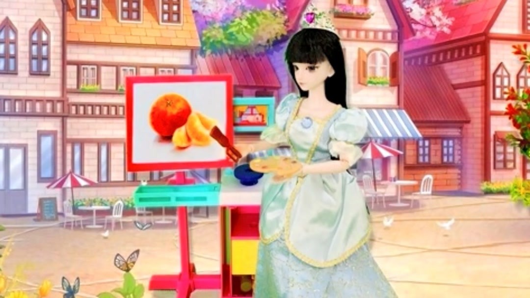 绒绒兔玩玩具:罗丽公主画了一个橘子 就被选中成了国王的王妃