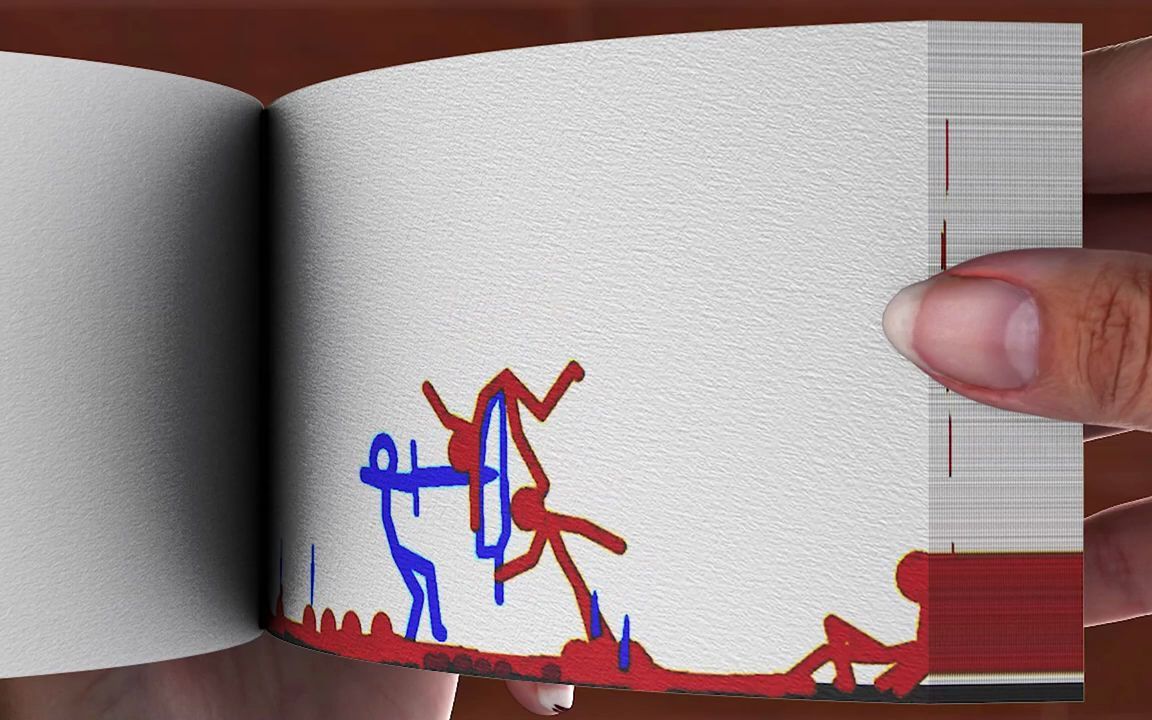 手翻书动画之以一敌百