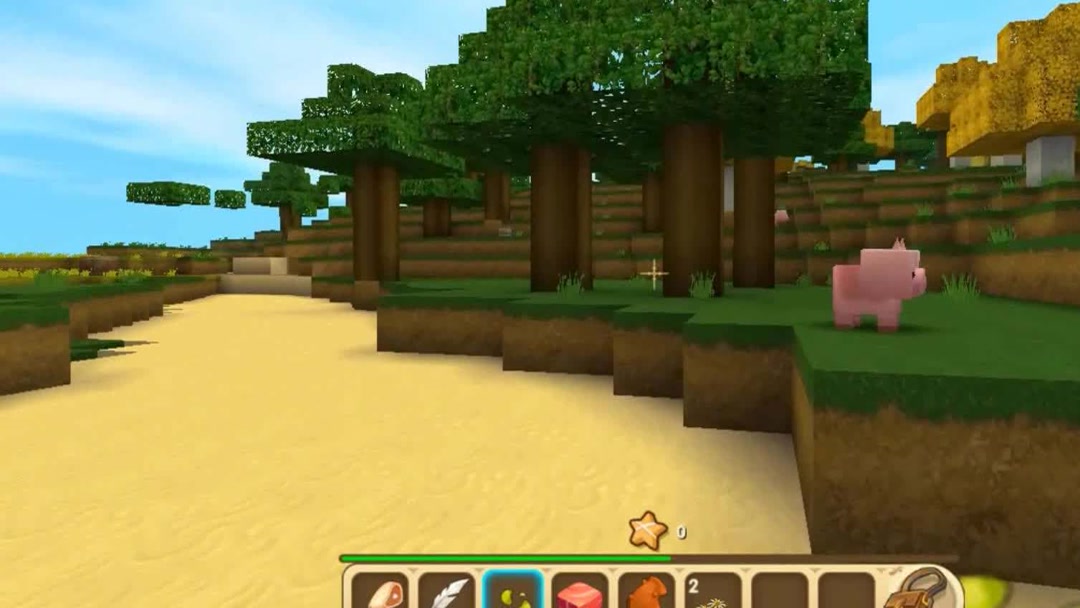 迷你世界教程07白天先撸树,黑夜躲在密室挖石头