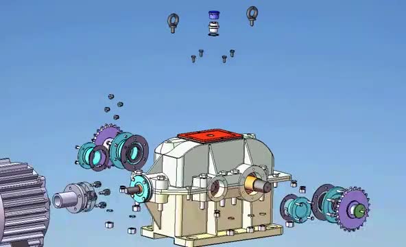 变速箱结构全面解析,非常完整的拆解动画