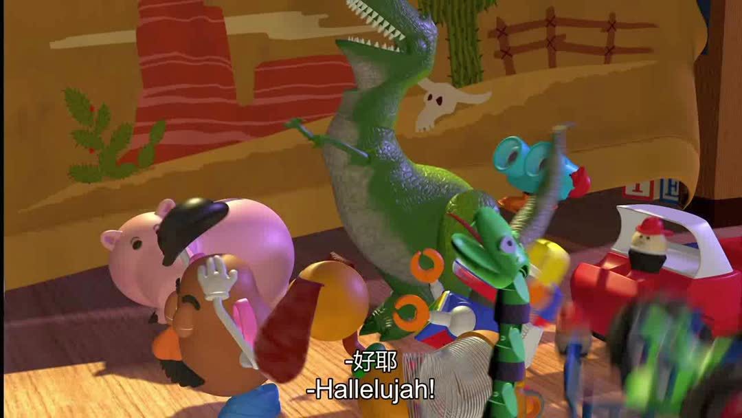 玩具总动员:火腿一激动,把蛋头先生的眼睛都打掉了