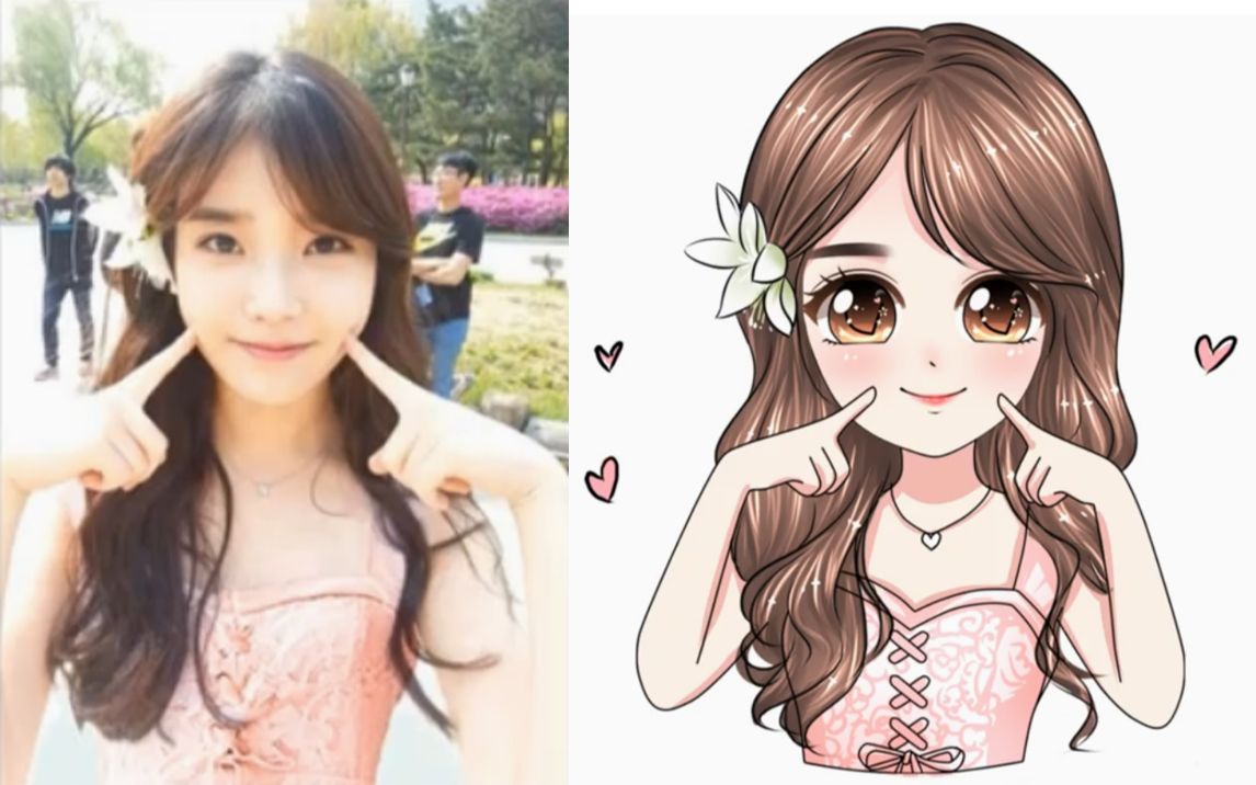 照片转Q版绘画过程