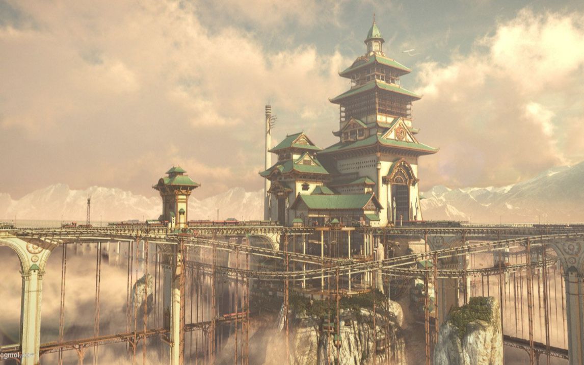 【Maya建模】从零快速搭建还原【千与千寻大场景】