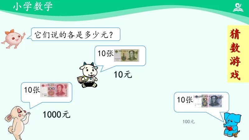 人教同步课堂二年级数学下册 万以内数的认识练习(2)