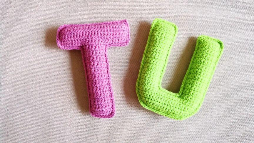 简单又好学～会短针就可以轻松完成啦～钩针字母T编织教程