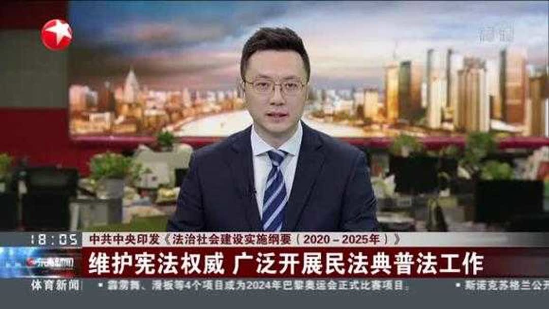 中共中央印发《法治社会建设实施纲要(2020-2025年)》