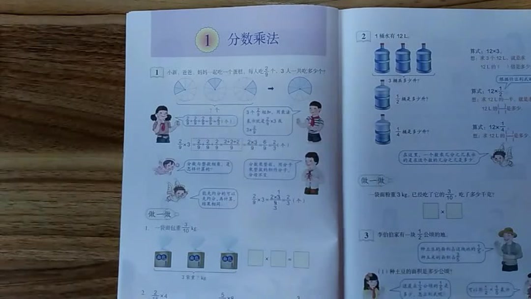 第一单元 分数乘法(1)六年级上册数学 六年级数学上册 小邵课堂