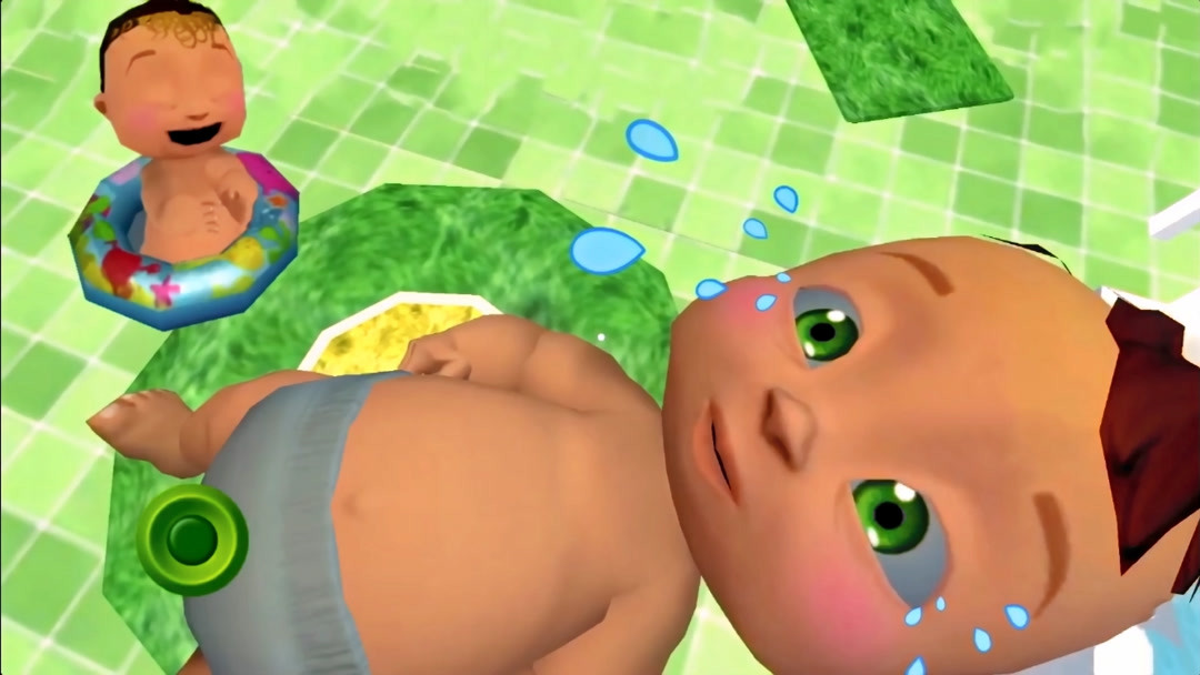 妈妈模拟器:放水给宝宝洗澡,塔米不小心把宝宝摔倒了地上!