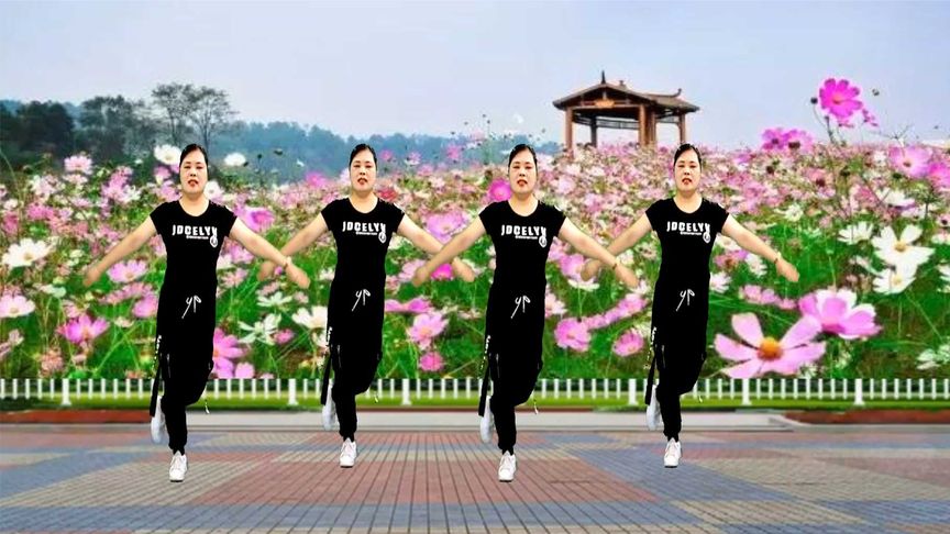 广场舞《我是你的格桑花》旋律悠然动听 舞步轻盈优美