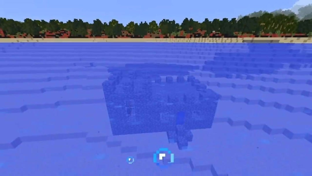 这水里有一座房子,仔细看!我的世界-木鱼