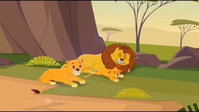 英文动画故事 狮子王和老鼠国王 互相帮助成为好朋友
