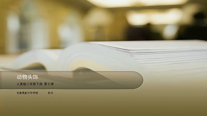 人美版小学美术二年级下册《第10课 头饰设计》-孙老师优质