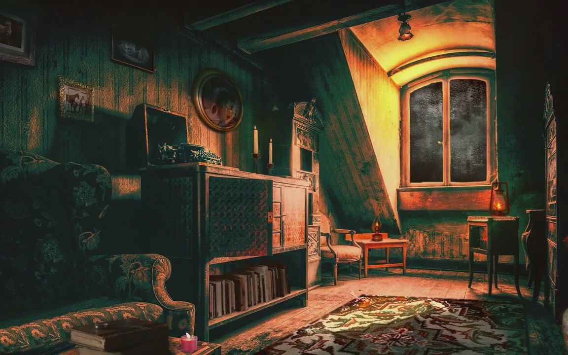 【白噪音】作家的古旧阁楼---雷雨/翻书/打字机/木头响声等(2小时)