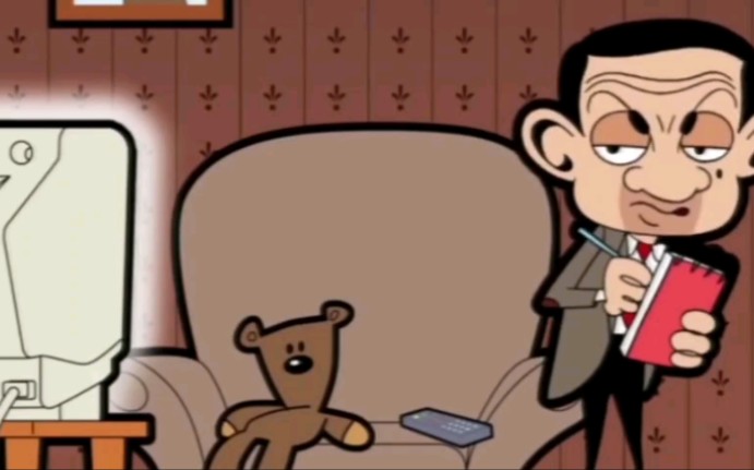 [憨豆动画]憨豆的真爱,心爱的小熊,去哪里都记得带着!