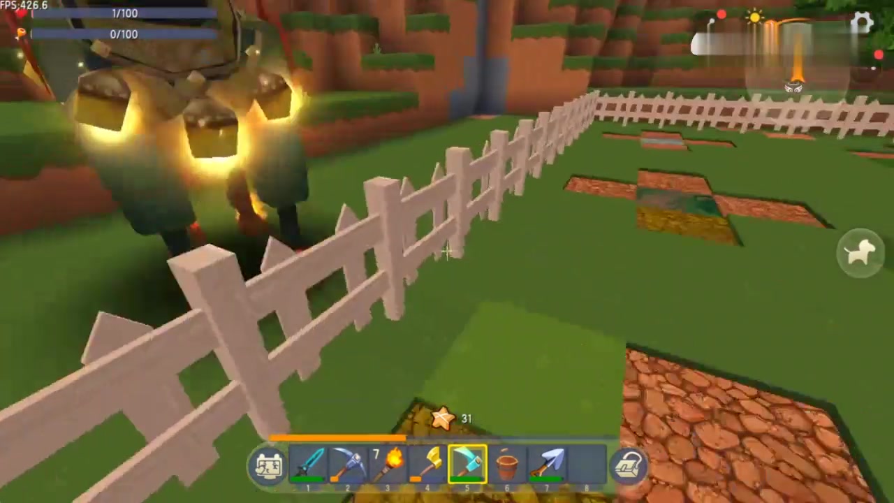 迷你世界生存8:皮皮余野外砸罐子找西瓜,不小心砸到了冰熊坐骑