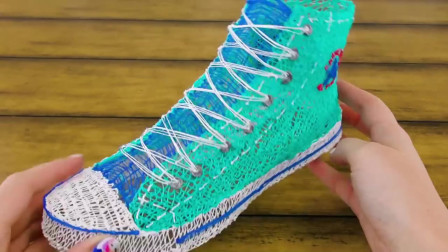 嘟教授3D打印笔绘画鞋子 炫到飞起!