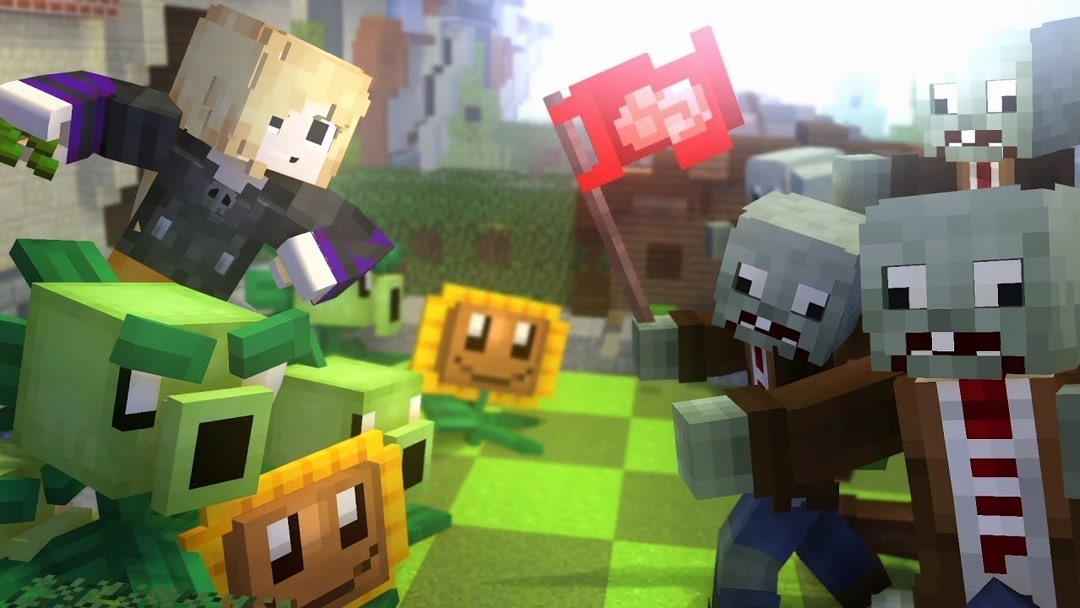 《我的世界版植物大战僵尸》之满地都是地雷,你知道怎么做的吗