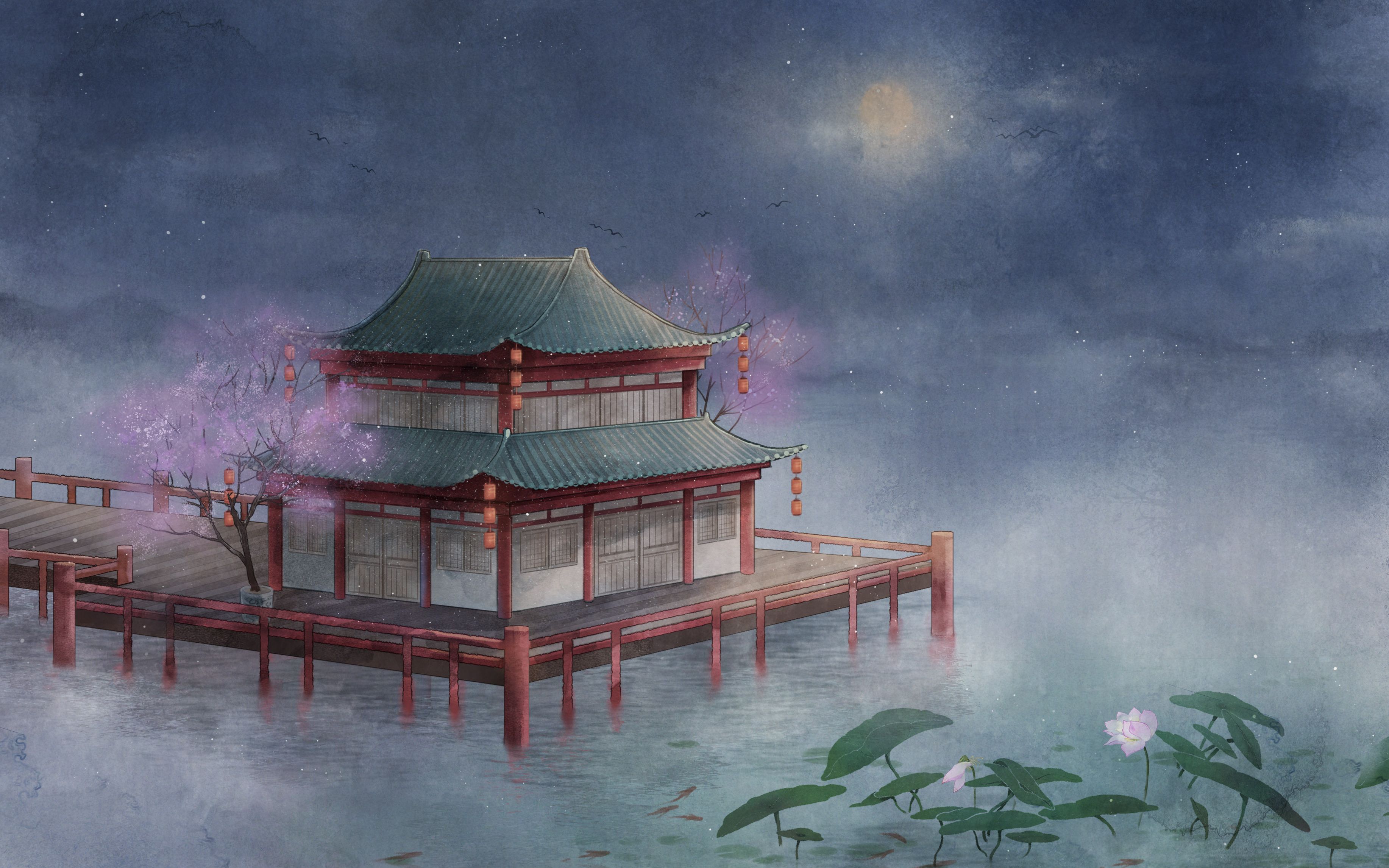 【古风插画】【插画】场景练习の合集
