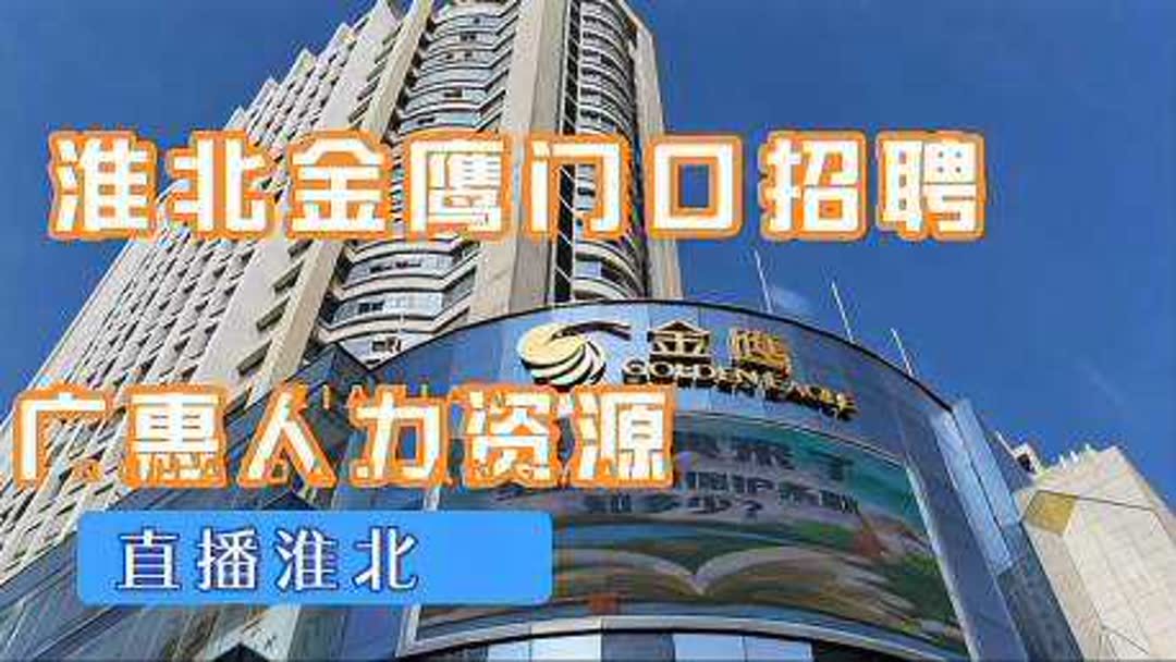 淮北金鹰门口招聘会,直播淮北现场采访,有你想换的工作吗!