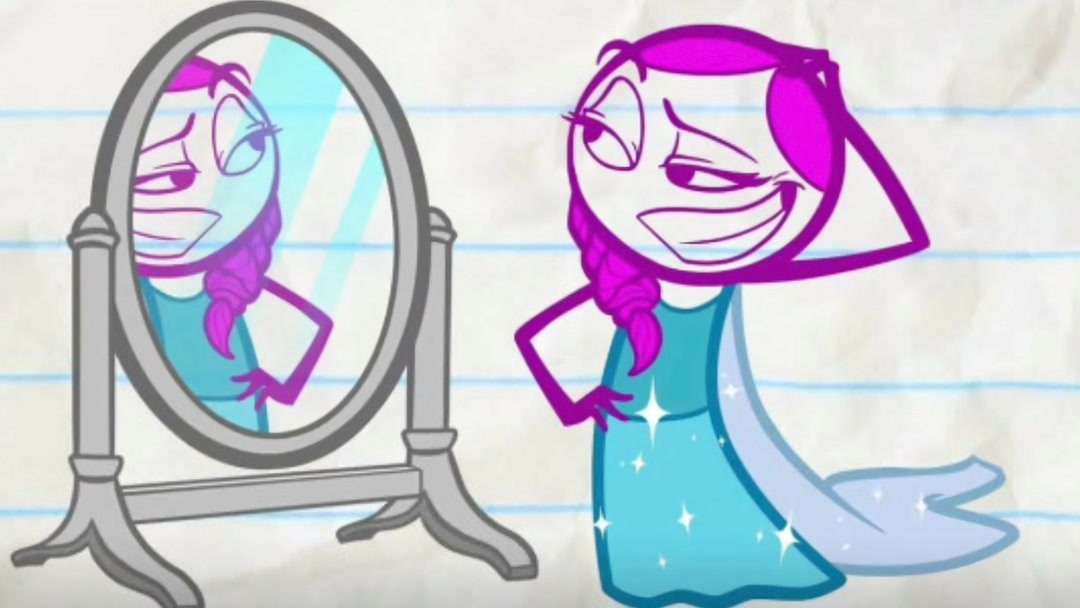 魔镜里最漂亮的小姐姐,铅笔画小人游戏