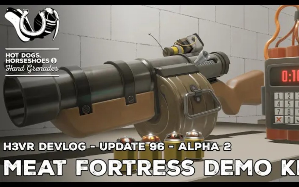 H3VR《热狗马蹄铁和手榴弹》11月14日更新 Update 96 Alpha 2 香肠...