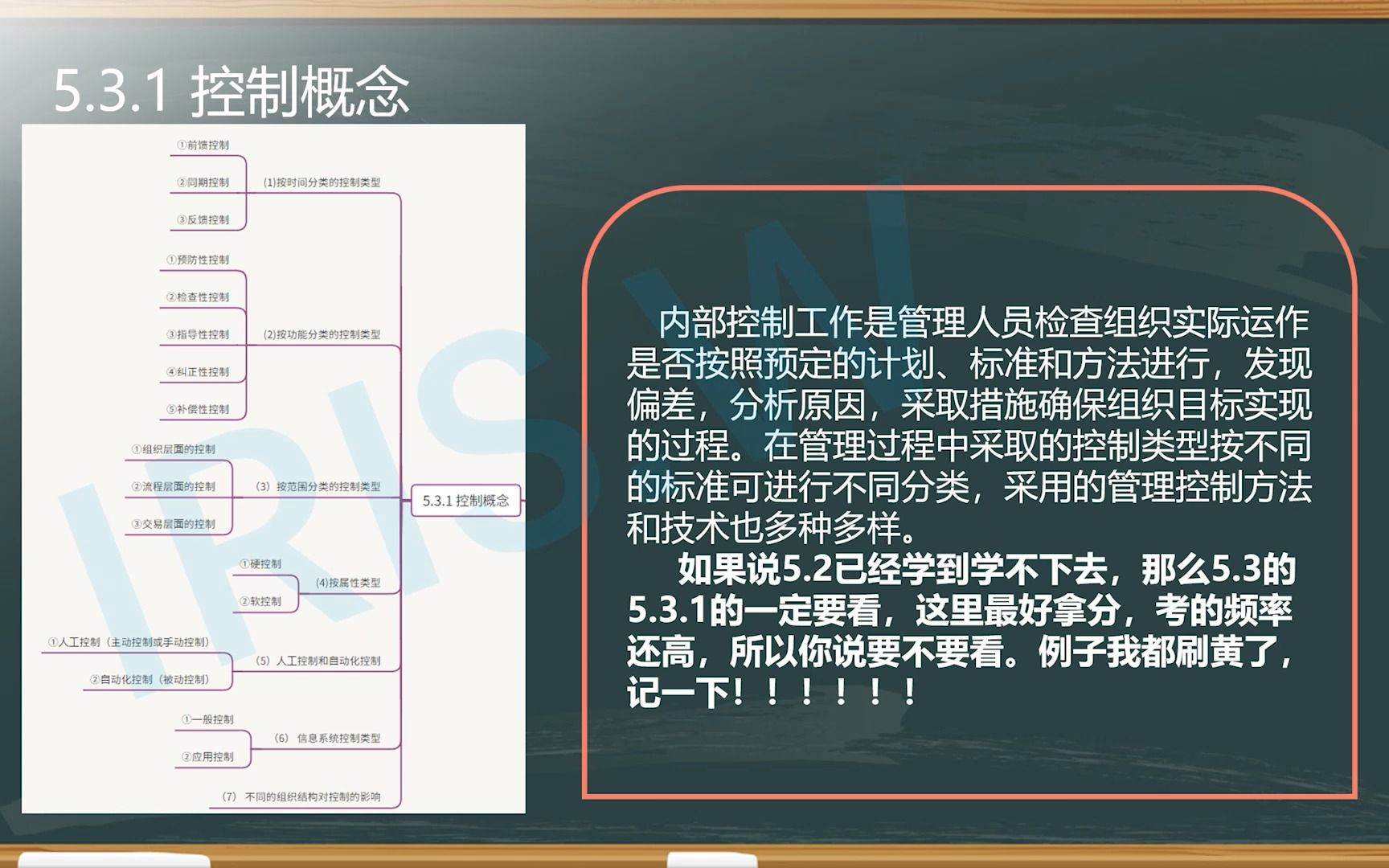 CIA 国际注册内部审计师 科目一考点 第五章治理、风险管理和控制(4)