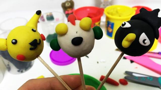 橡皮泥手工制作卡通头像合辑皮卡丘 酷企鹅 咸蛋超人