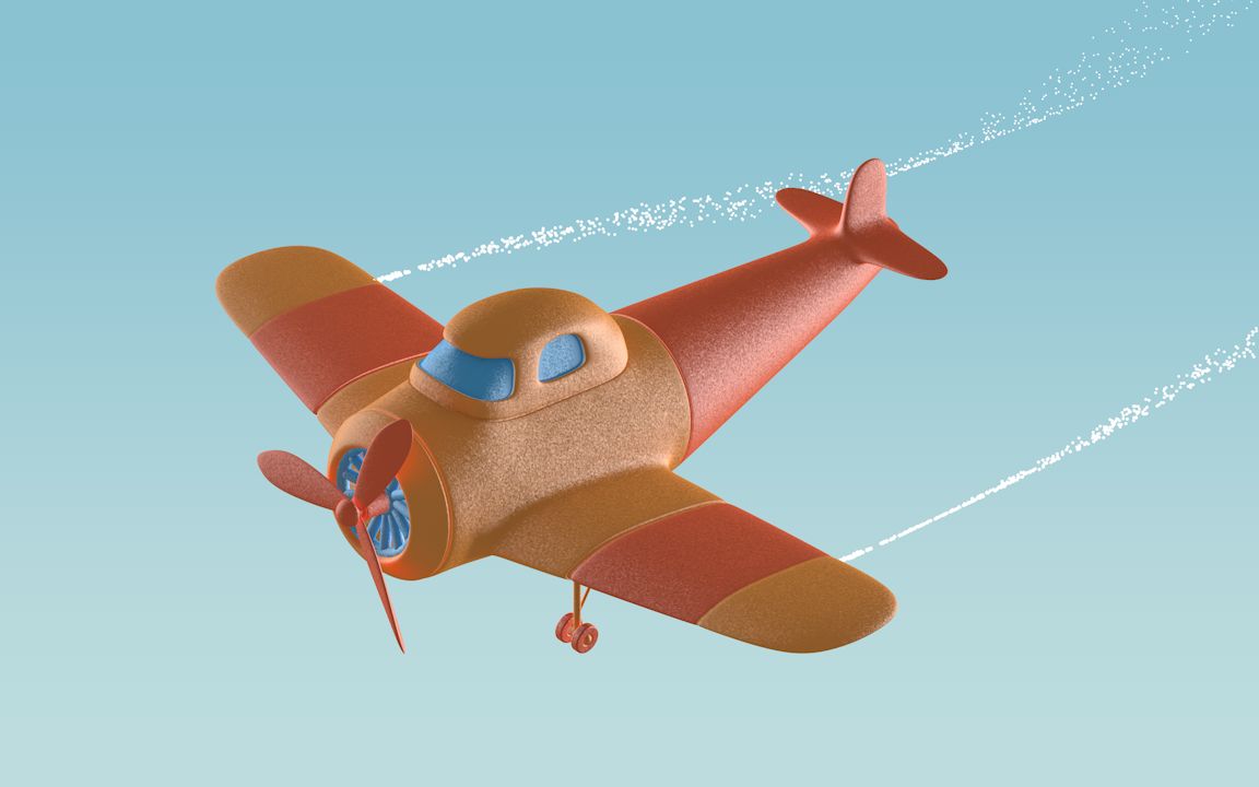 无水印版 交作业 李翔老师C4D案例三 飞行器