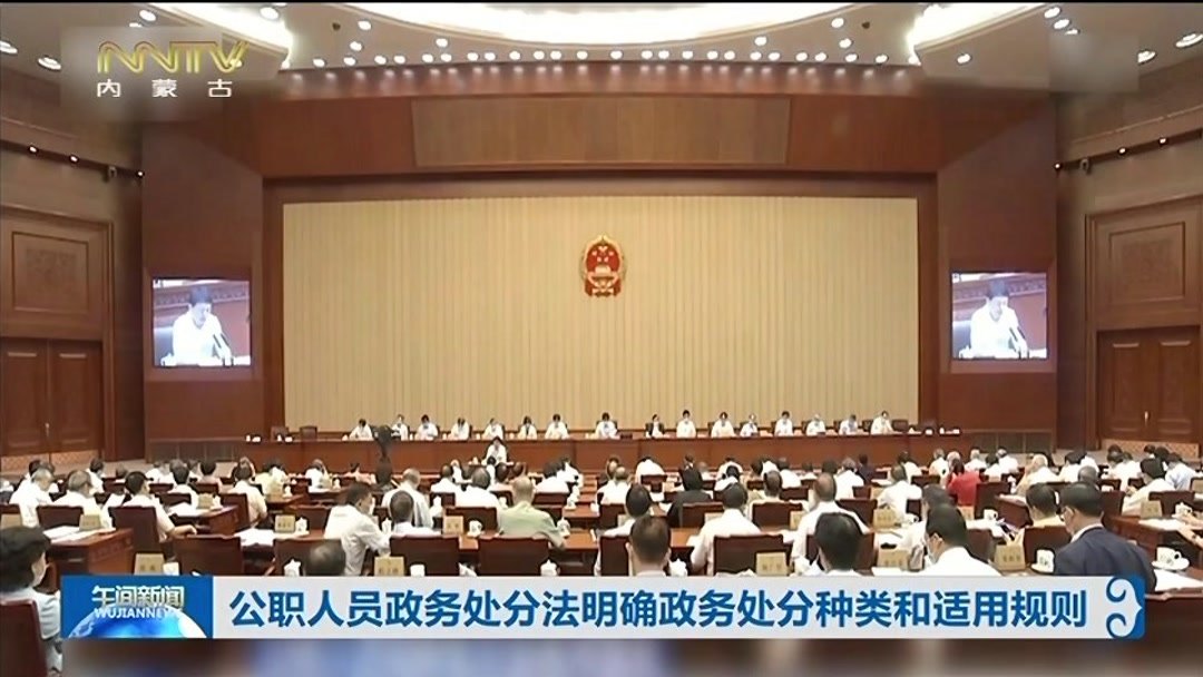 公职人员政务处分法明确政务处分种类和适用规则