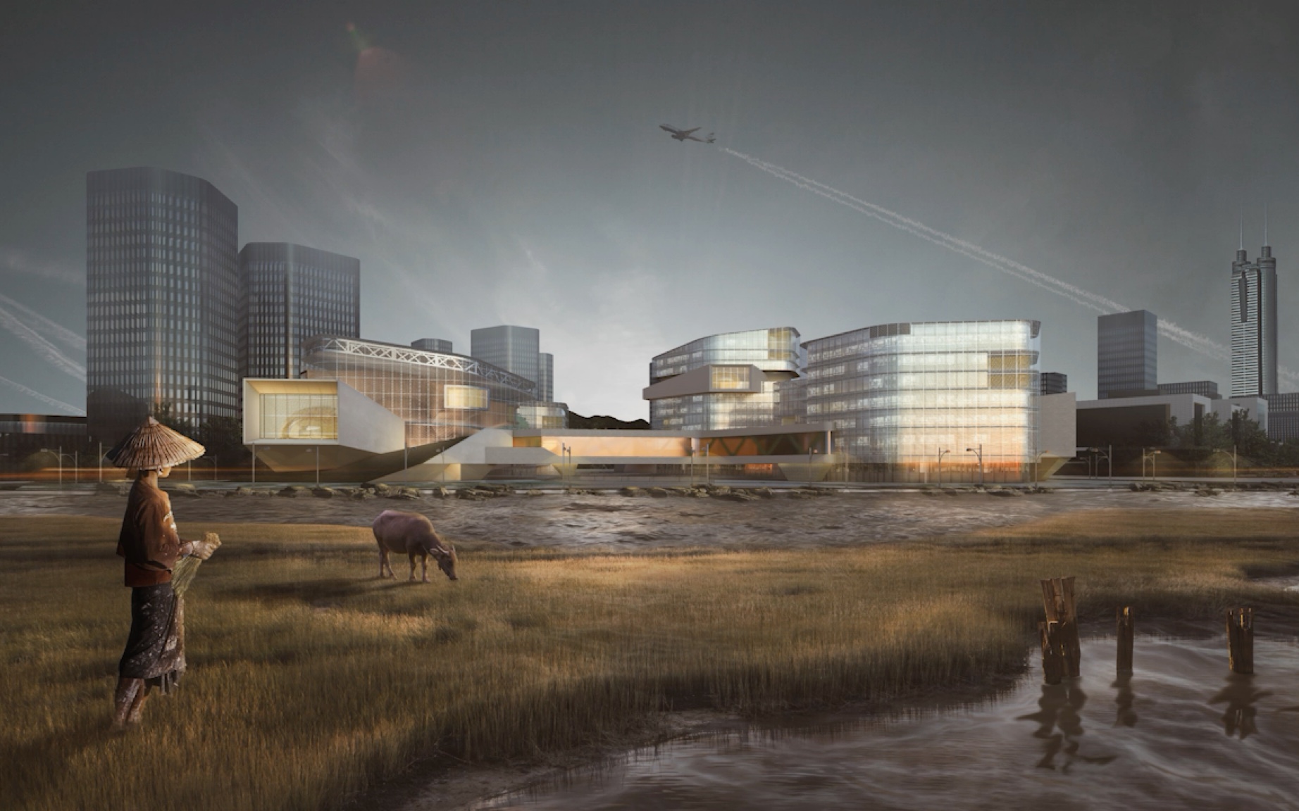 建筑学毕设的草率的小木模的视频(只是效果图的辅助)