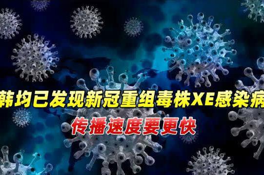 日本和韩国均已发现新冠重组毒株XE感染病例 传播速度要更快