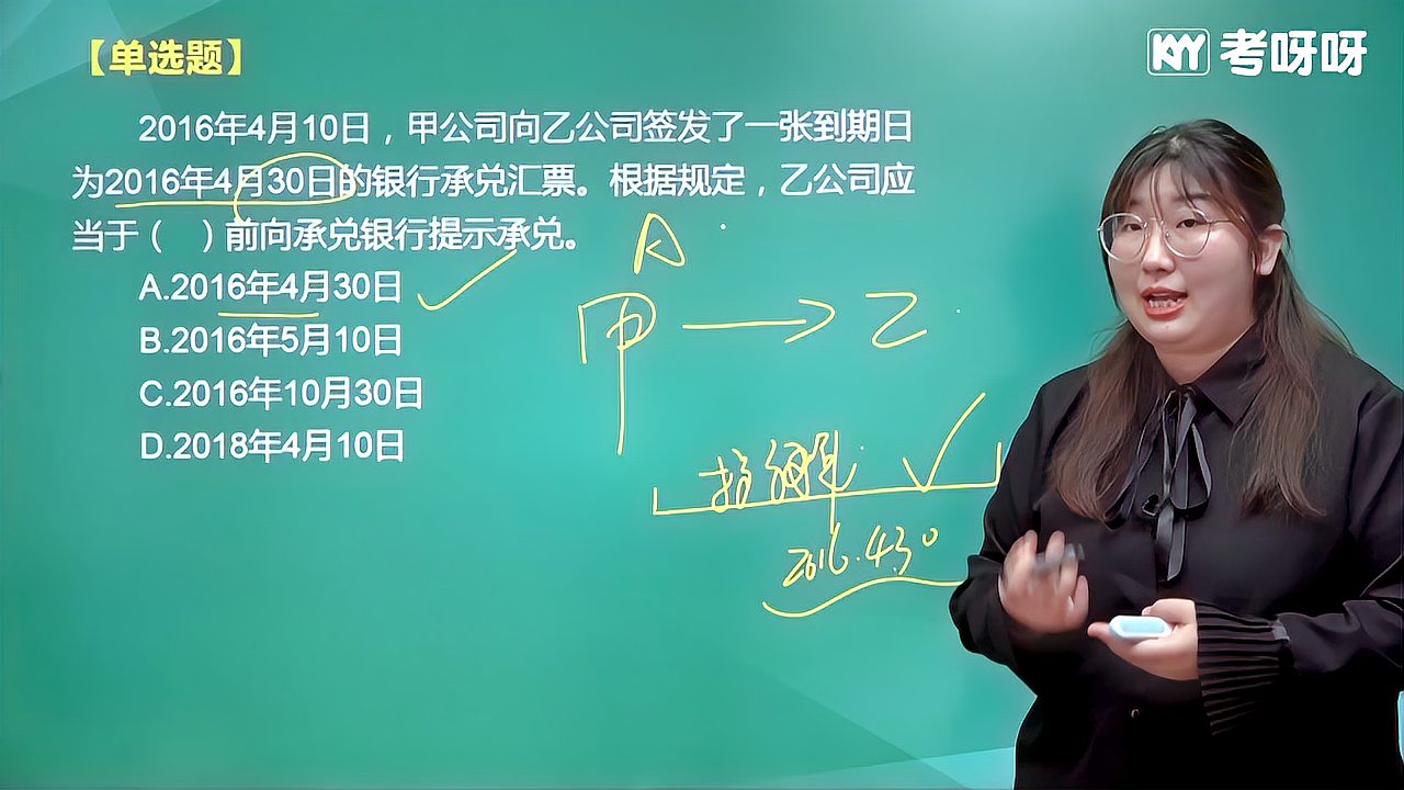 考呀呀加菲猫老师初级会计经济法基础 第三章-知识点 票据行为2