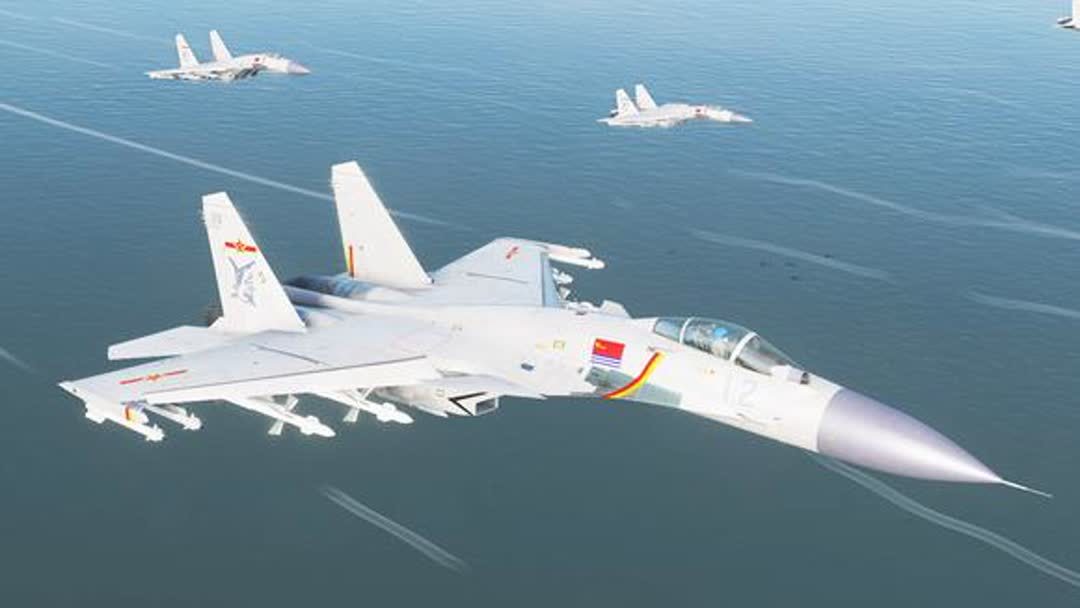 J15飞鲨打得赢F18大黄蜂吗,一场航母舰载机间的大战,战争模拟