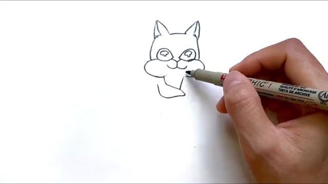 35秒教你快速画出松鼠