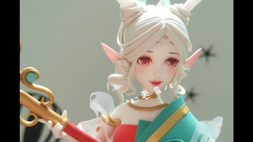 亲手做一个瑶瑶,超轻粘土自制王者荣耀手办