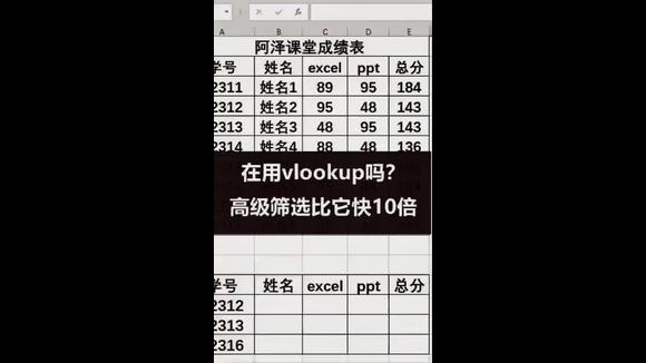 Excel快速多项目筛选