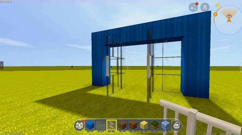 迷你世界:好看又美观的玻璃门,原来制作方法那么简单