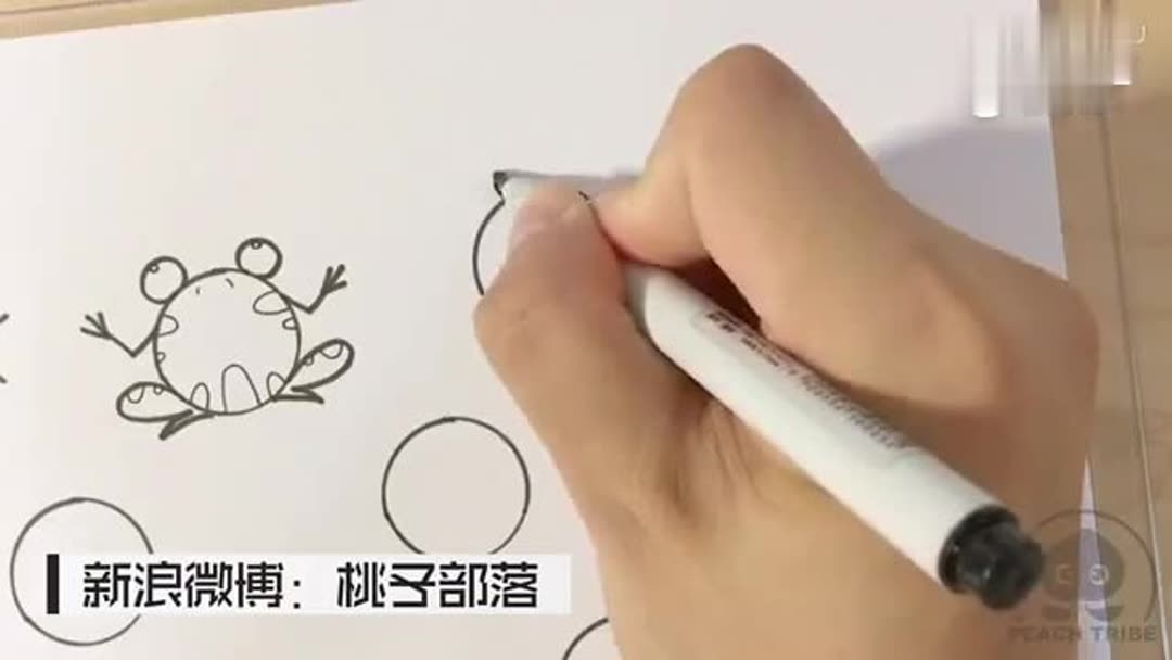 用硬币画出可爱的小动物简笔画, 各种萌到不行啊