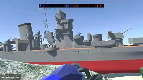 战地模拟器:发现巨型军舰,威武壮观!