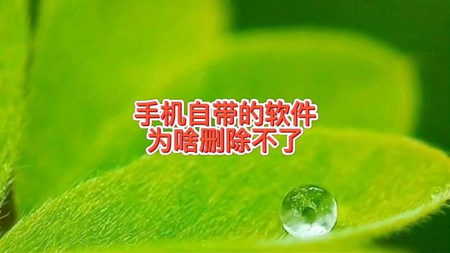 手机自带的软件为什么没法卸载,告诉你两种方法可以删除,会用吗