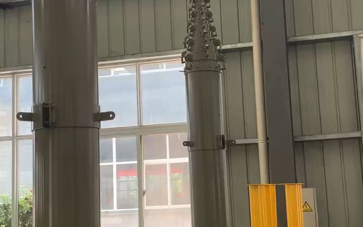 方舱15米天线升降杆,通信基站电动升降杆 移动基站通讯升降杆视频