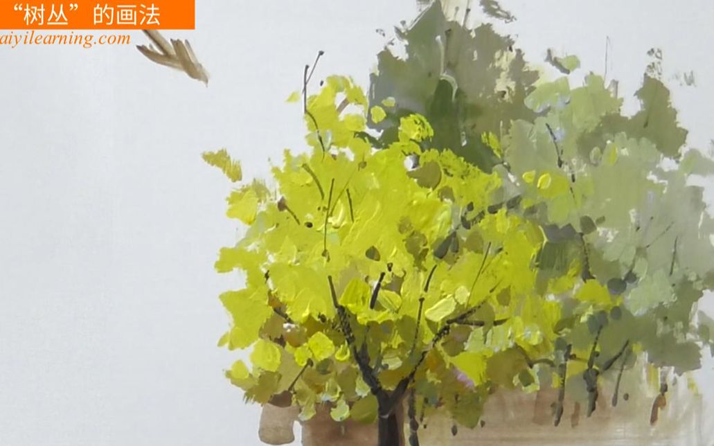 “树丛”的色彩画法