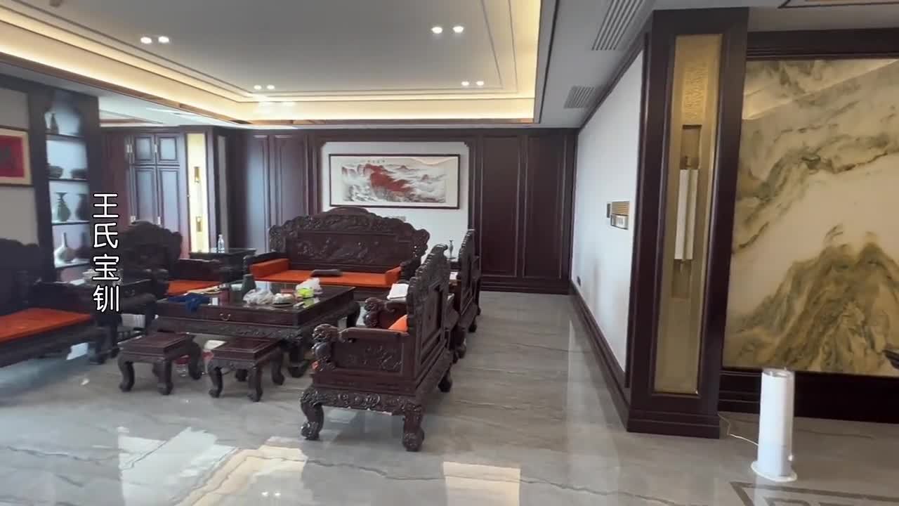 ...色彩稳重成熟,布局阴阳协调大气的中式装修风格新中式大宅范家的样子