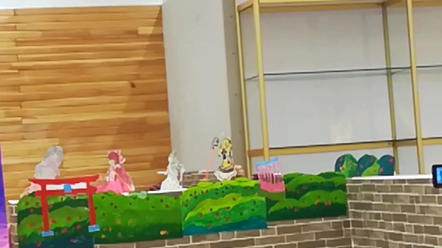 儿童皮影戏表演