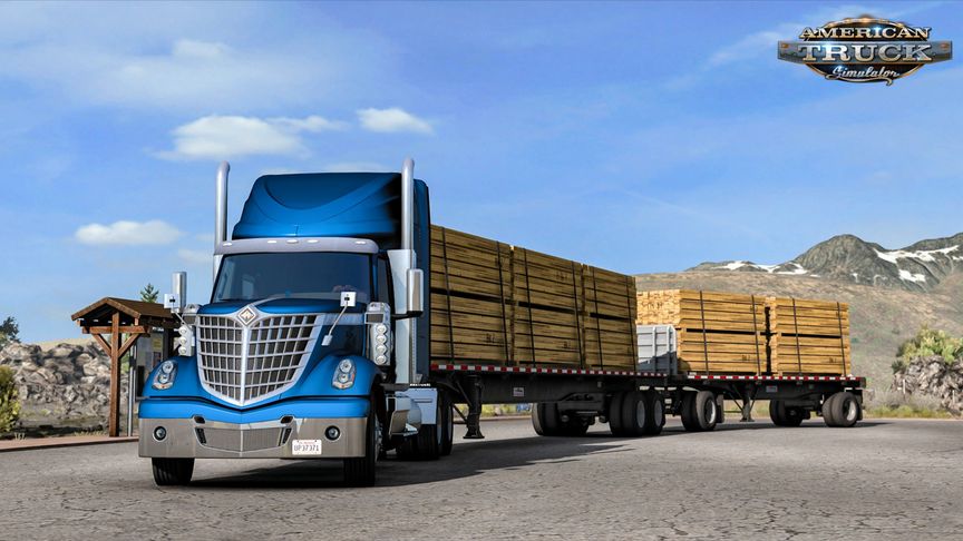 美洲卡车模拟 - 爱达荷州:途径月球撞击坑国家纪念地 | 4K60