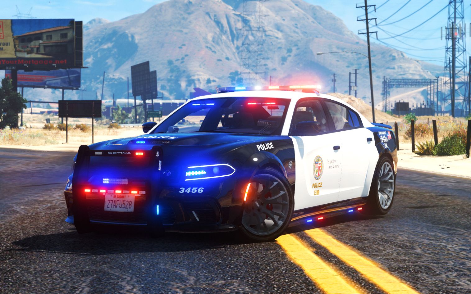 【GTA Online】:LAPD道奇2021SRT宽体地狱猫