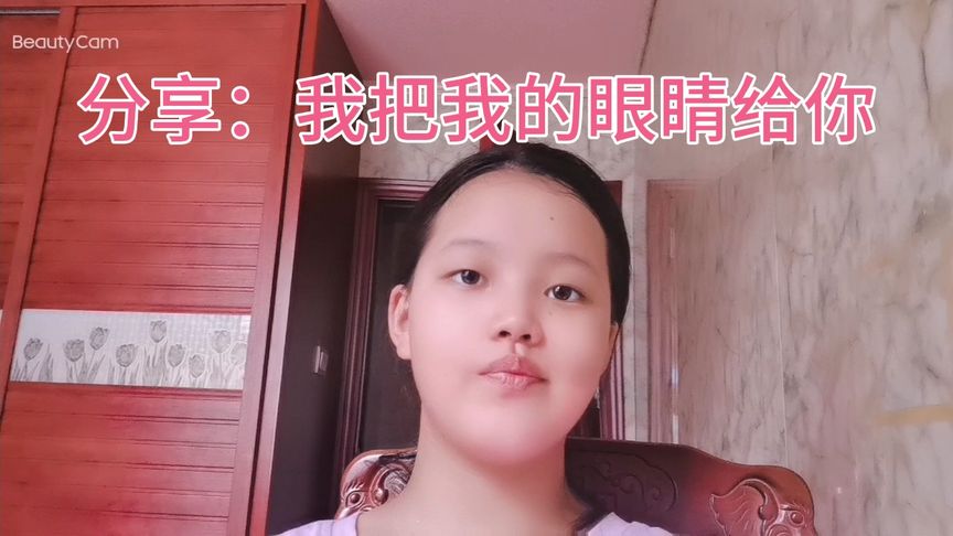 分享文章:我把我的眼睛给你。