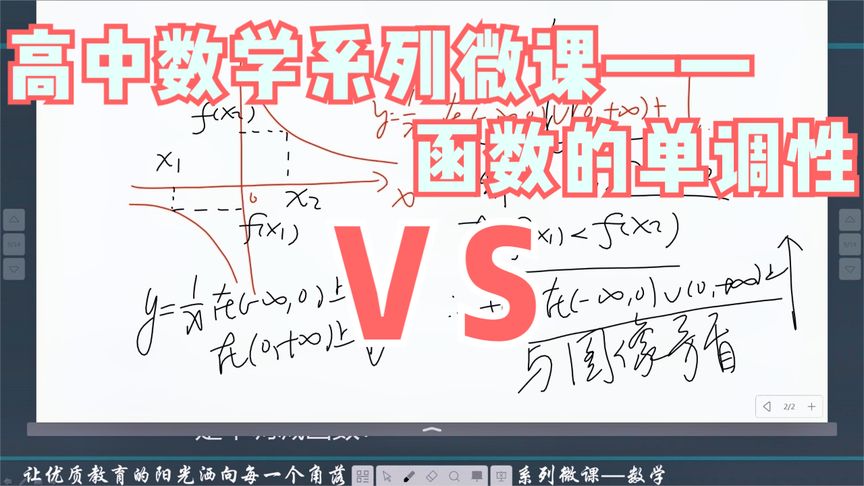高中数学系列微课—函数的单调性